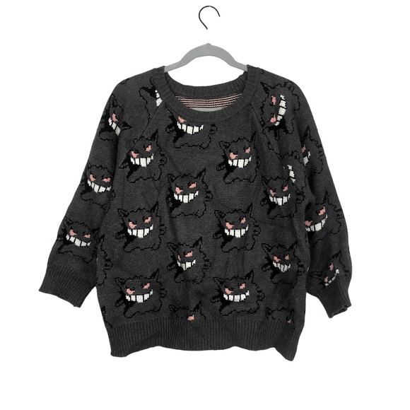 Pokemon | Sweaters | Gengar Pokemon Kawaii Harajuku Knit Sweater Womens ...